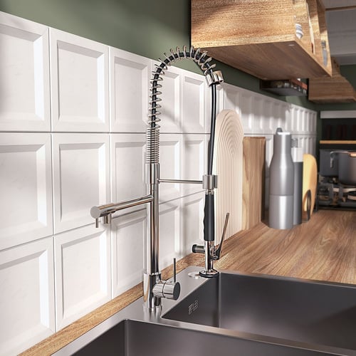 Commercial Pull Down Pre-rinse Spring Sprayer Polished Chrome Kitchen ...