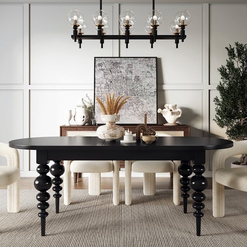 White Boucle Dining Room Chair Set of 2 Modern Channel Back C-Shaped ...