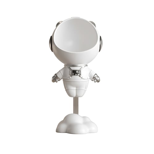 Modern White Astronaut Side Table Floor Figurine End Table Storage ...