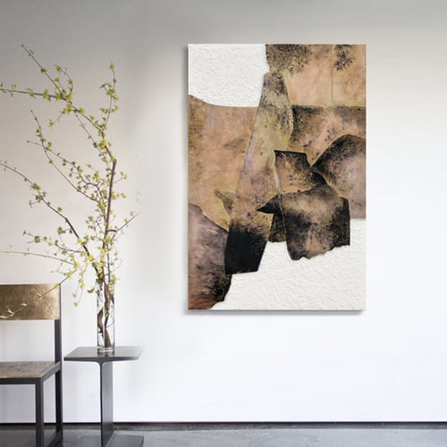 900mm Large 3D Rectangle Abstract Wall Art Japandi Decor Living Room in ...