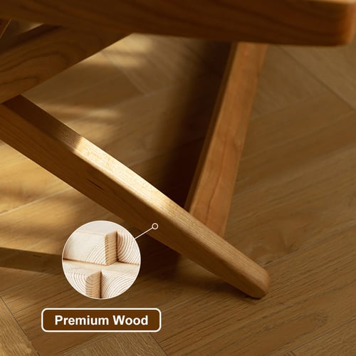 Modern Wooden Folding Coffee Table with Sintered Stone Top | Homary