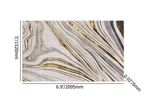 1500mm x 2100mm Luxury Abstract Art Deco Rug with Marble Pattern Carpet ...