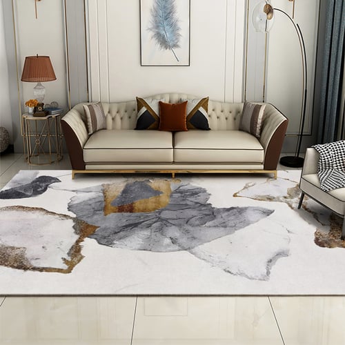 3' x 5' Art Deco Faux Cashmere Area Rug with Abstract Pattern ...