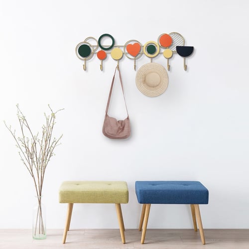 7-Hook Modern Entryway Wall Mounted Coat Rack | Homary