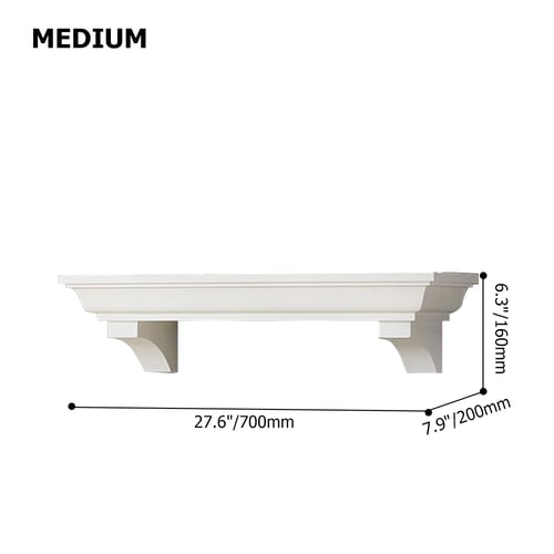 Medieval Wall-Mounted Shelving in Wood | Homary