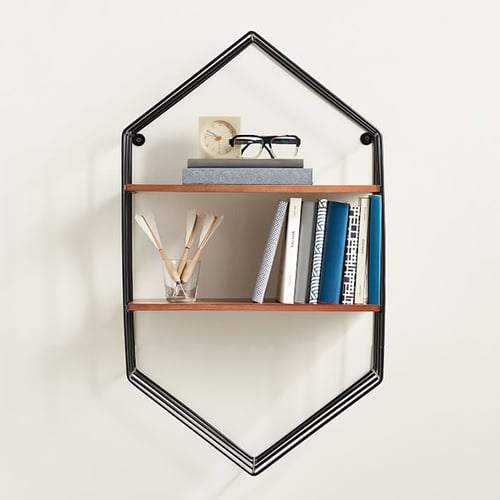 Modern Wall Magazine Rack Book Shlef in Metal | Homary UK