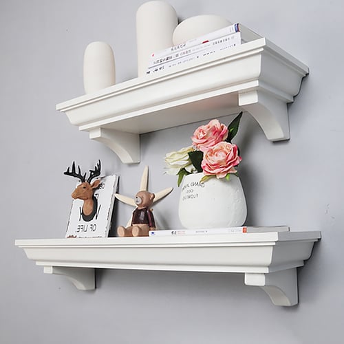 Medieval Wall-Mounted Shelving in Wood | Homary