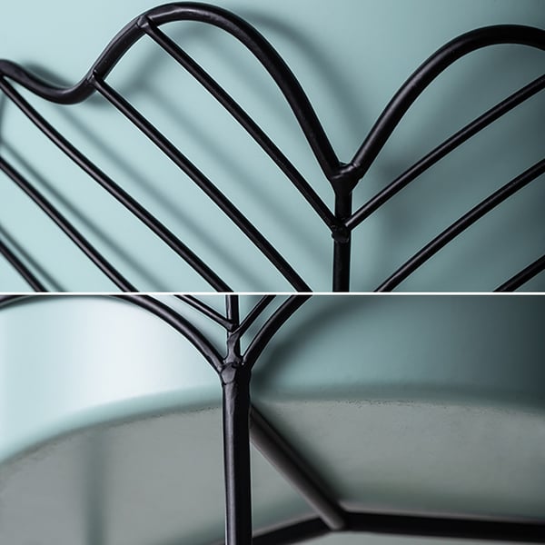 Black/Blue/Deep Green Chic Freestanding Round Plant Stand Set of 2-Deep ...