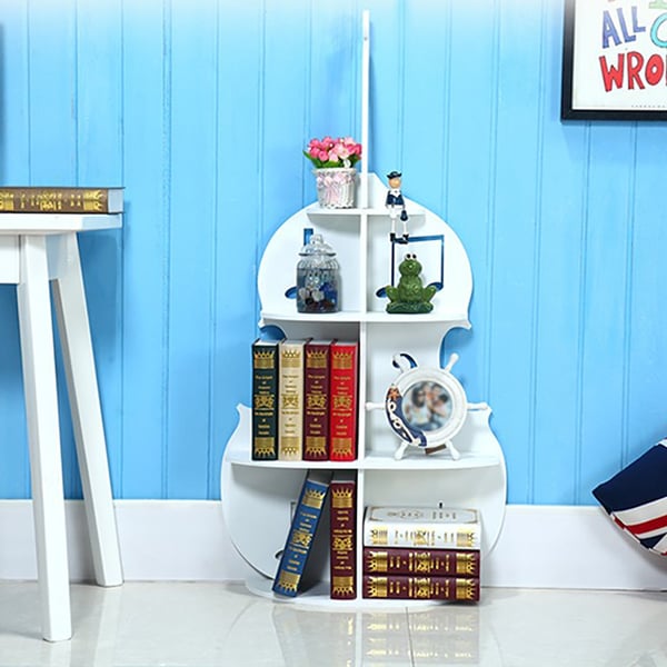 Modern Green Cello design Wood-Plastic Board Kids Bookcase | Homary
