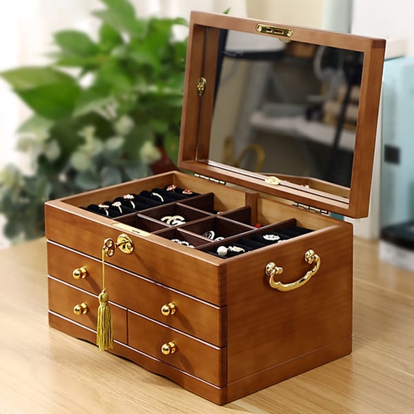 Rustic Modern Jewelry Box Ring Holder-Homary