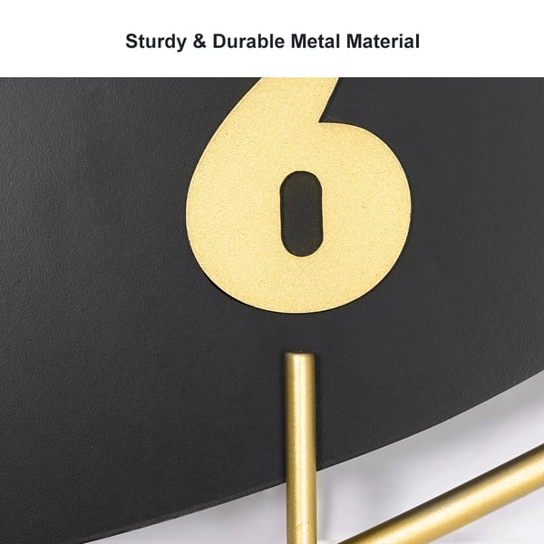 Buy A M HANDICRAFT Black Creative Scandinavian Wall Clock Metal ...