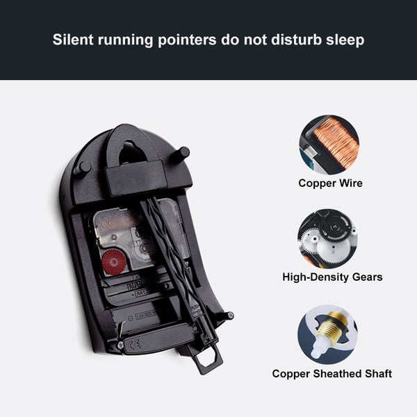 Buy A M HANDICRAFT Black Creative Scandinavian Wall Clock Metal ...