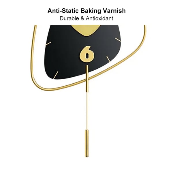 Buy A M HANDICRAFT Black Creative Scandinavian Wall Clock Metal ...