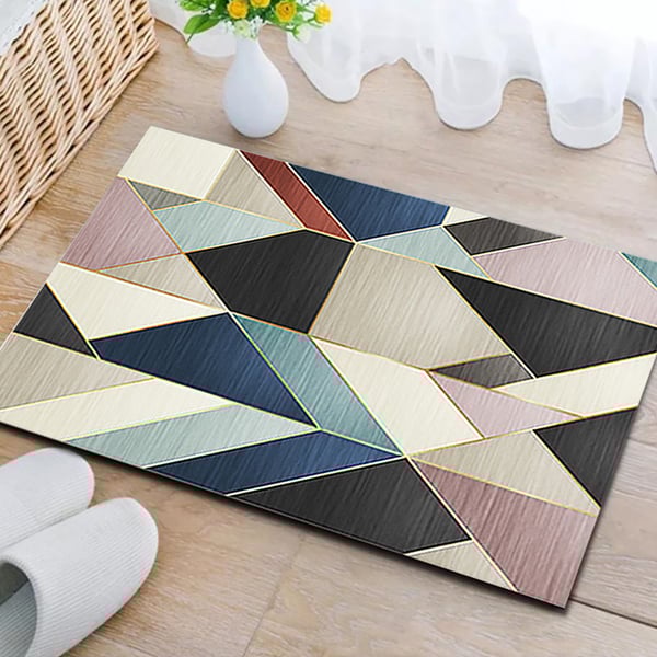 2'×3' Modern Abstract Gradient Geometric Multi-colored Rectangle Area ...