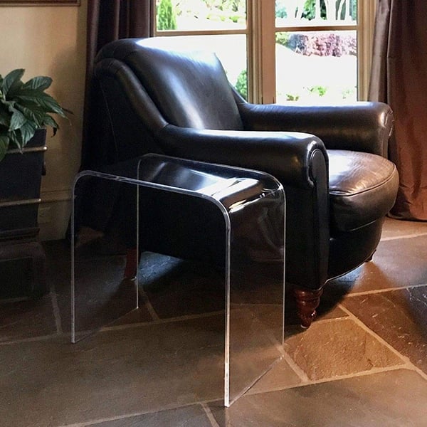 Acrylic Rectangular Clear End Table Simple Small Table Modern Side ...