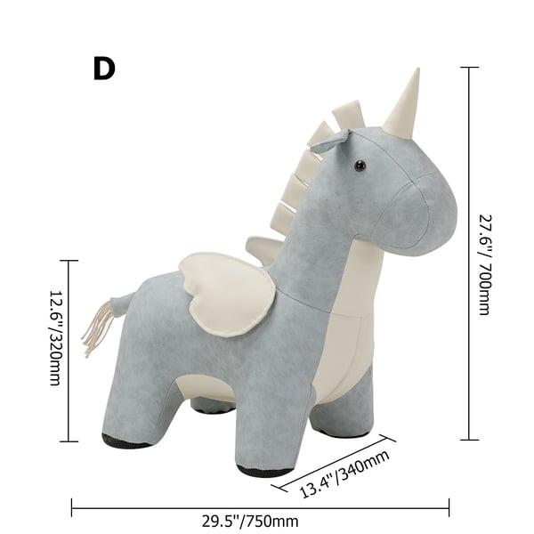 736.6mm Unicorn Ottoman Baby Chair | Homary UK