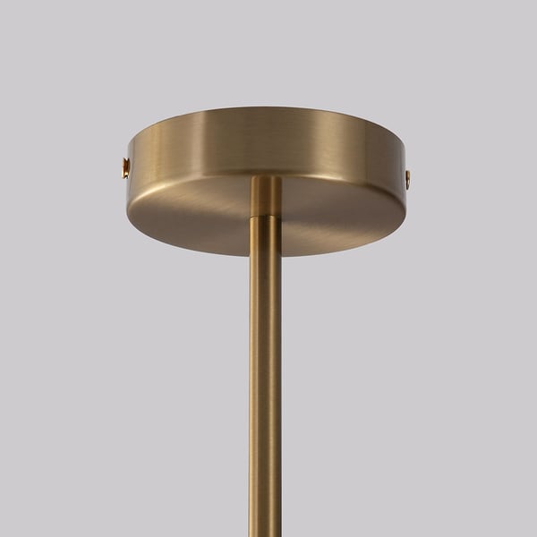 Contemporary Luxury Metal Gold Rod Globe Glass Shade 2-Light Pendant ...