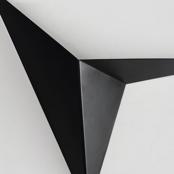 Modern Simplistic Black Creative Triangle Metal Shade LED Uplight 1 ...