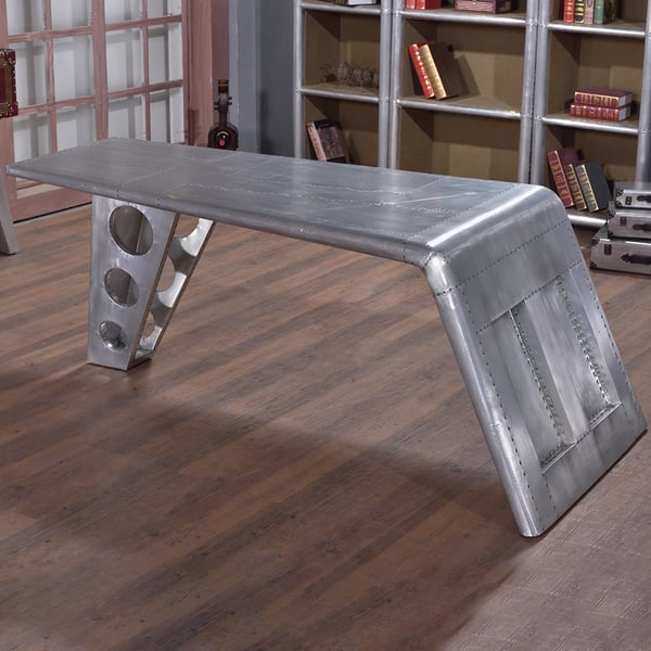 2000mm Aviator Desk Aluminum Office Desk | Homary UK