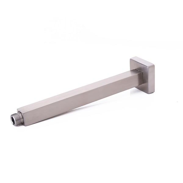 10 Inch Stainless Steel Ceiling Mount Square Shower Arm and Flange ...