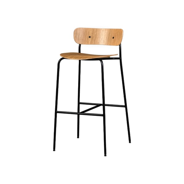 Industrial Counter Height Bar Stool Solid Wood Counter Stool with ...