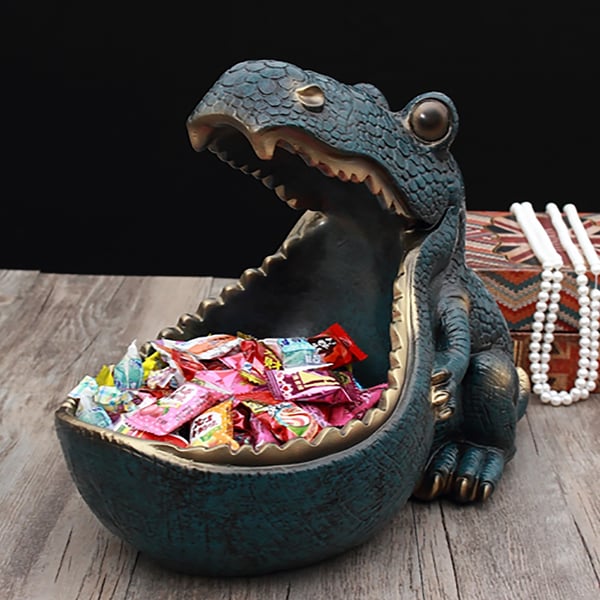 Dinosaur Sculpture Desk Organizer Entryway Key Holder | Homary