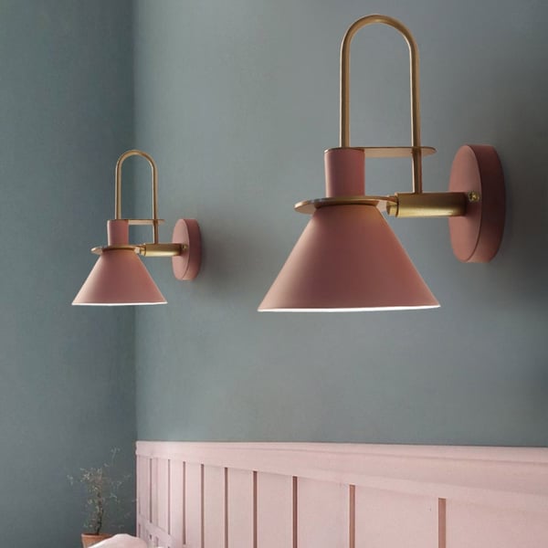 Modern 1-Light Cone Indoor Wall Sconce Metal Tapered Shade Wall Light ...