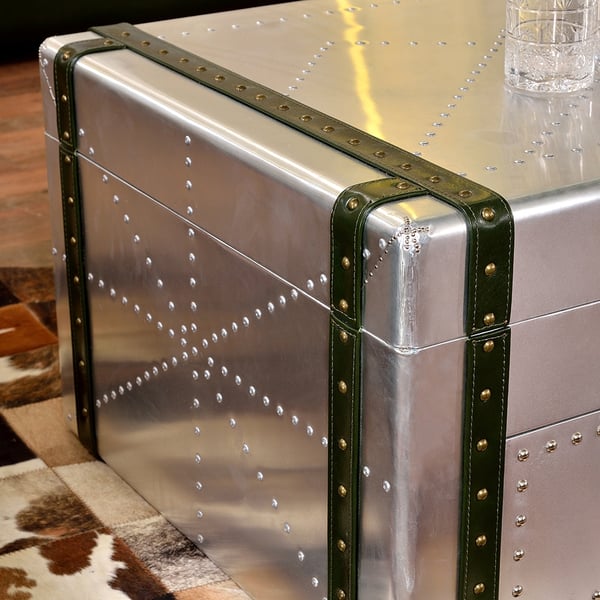 Aviator Coffee Table with Drawers & Storage Flip Top Accent Table | Homary