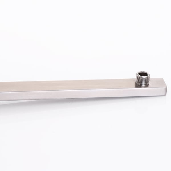 16 Inch Stainless Steel Square Wall-Mounted Shower Arm Finished in ...