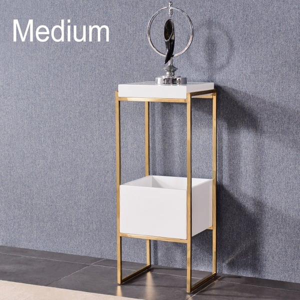 Flower Stand White Plant Stand for Indoors Modern Multifunctional ...