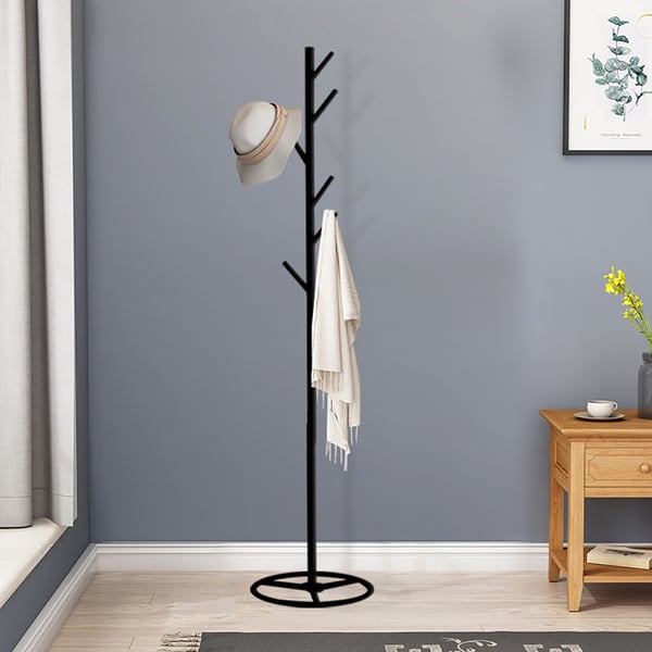 Modern Clothes Tree with 6 Hooks | Homary UK