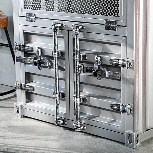 Industrial Cargo Container Style Shoe Storage Cabinet with Doors in ...