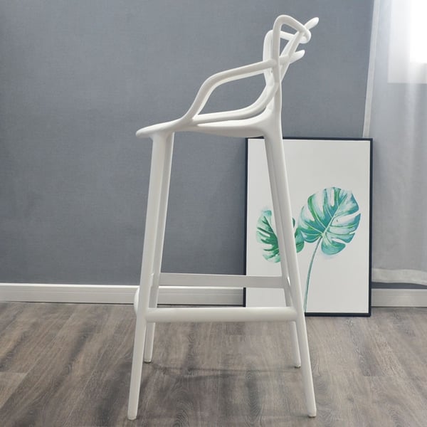 Modern 4-Leg Simple Accent Counter Stools Counter Height Bar Stool with ...