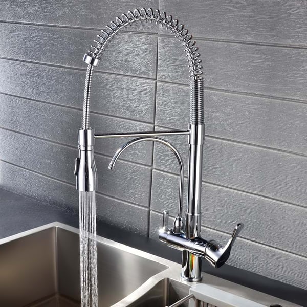 Commercial Dual-Function Dual Handle Kitchen Tap with Water Filtering ...