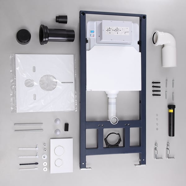 Modern Concealed In-Wall Tank and Carrier System Wall Mounted 1.1/1.6 ...