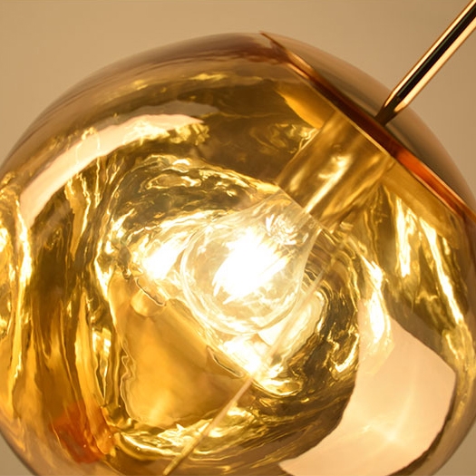 Magical Modern Irregular Glass Ball Metal Single Light Small Mirror ...