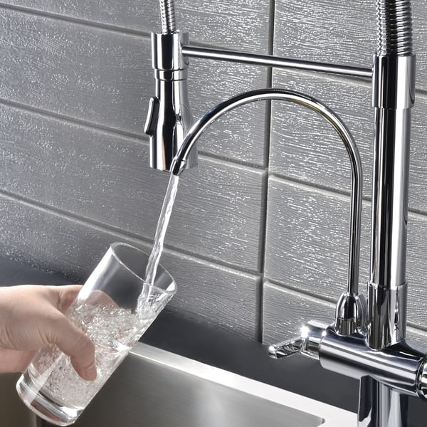 Commercial Dual-Function Dual Handle Kitchen Tap with Water Filtering ...