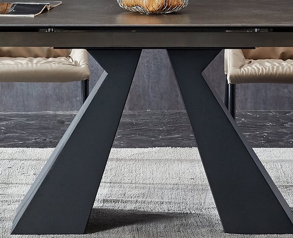 Minimalist Retractable Rock Slab Rectangular Luxury Folding Dining ...