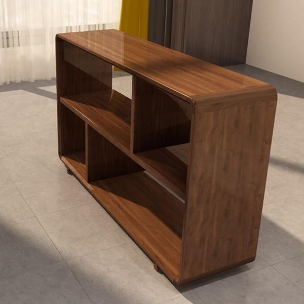 Modern Rectangular Side Table with Storage Wooden End Table | Homary