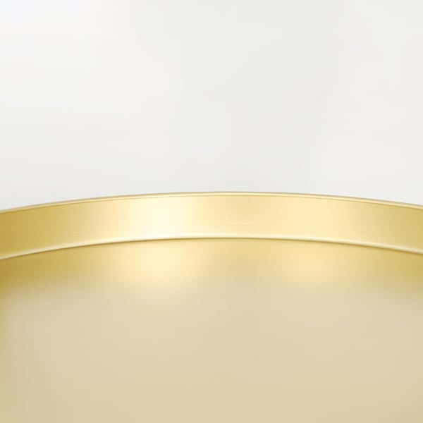 400mmDia Round Rolling Storage Cart 2-Tier Tray with 4 Casters Metal ...