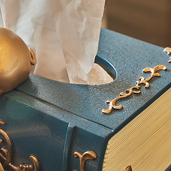 Contemporary Decor Book-Shaped Elephant Tissue Box Cover | Homary