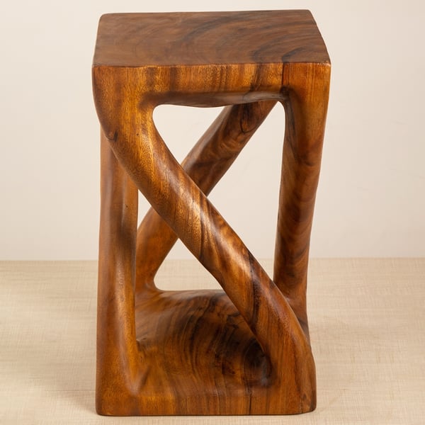 Walnut Stool Solid Wood Modern Stool | Homary UK