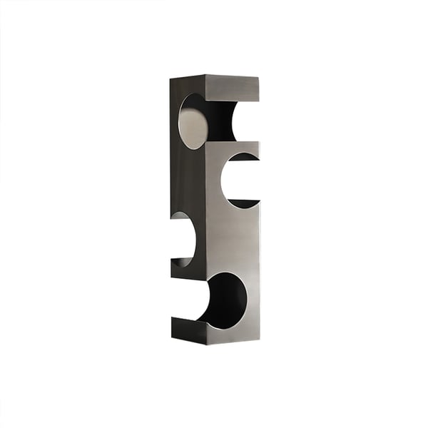 Modern Unique Rectangular Standing Wine Rack in Grey | Homary AU