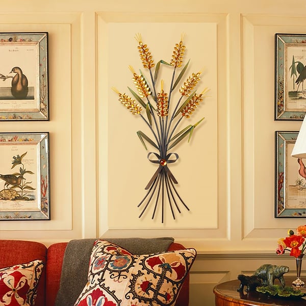 Metal Wheat Farmhouse Home Wall Decor | Homary