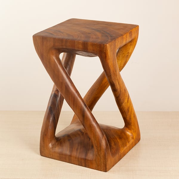 Walnut Stool Solid Wood Modern Stool | Homary UK