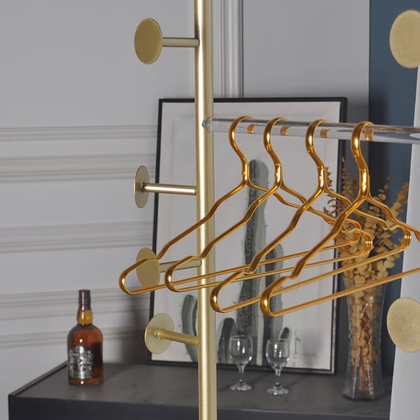 1800mm Contemporary Rail Coat Rack and Marble Base | Homary UK