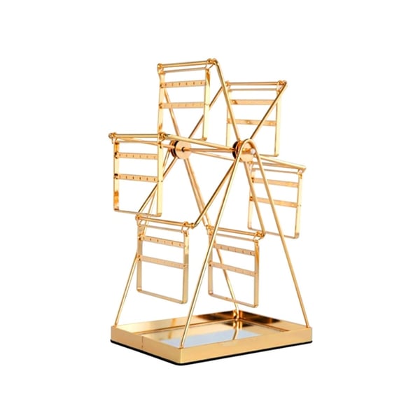 Modern Gold Ferris Wheel Jewelry Display Desk Organizer | Homary