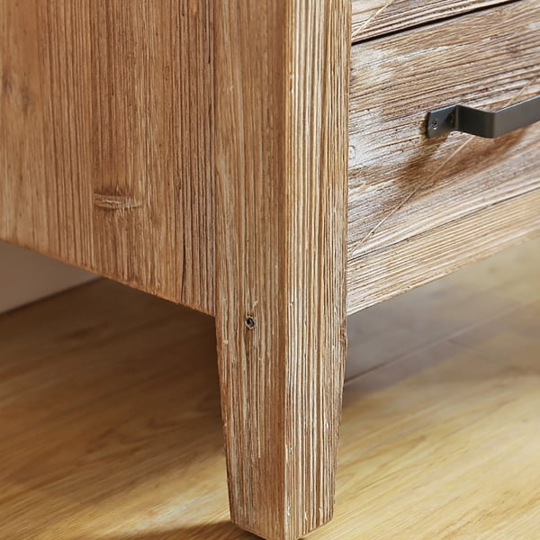 Vintage Loft Accent Cabinet 6-Drawer Distressed Natural Chest | Homary