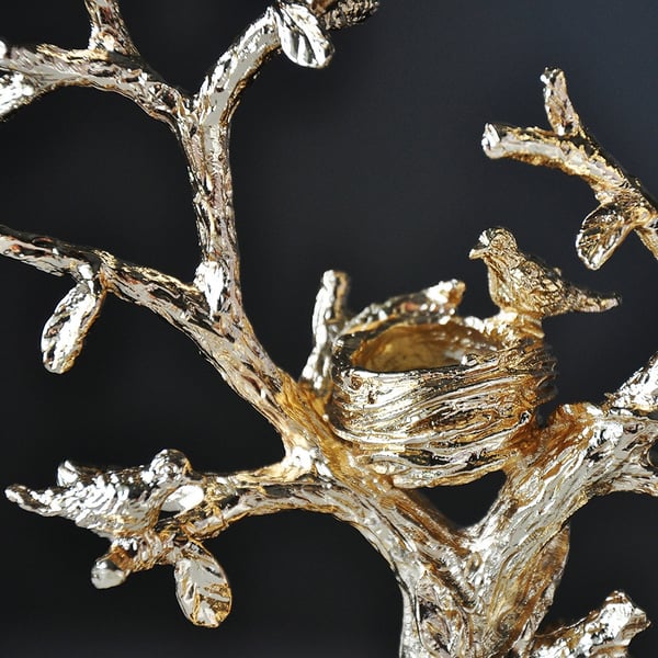 Nordic Vintage Gold Tree Jewelry Stand Decor Display | Homary AU