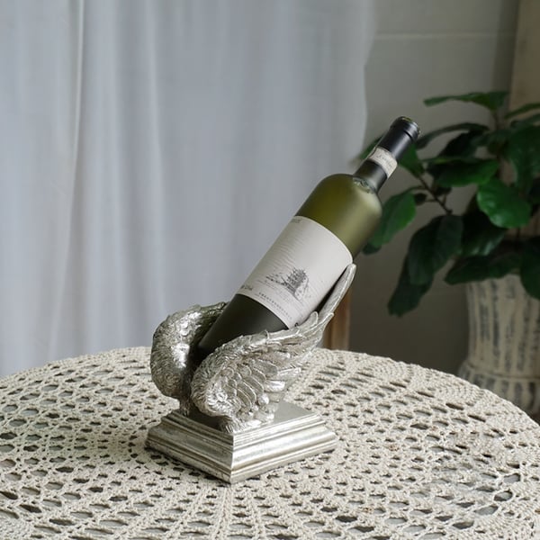 Country Style Angel's Wings Desk Wine Rack | Homary UK